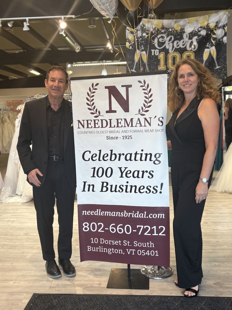 Needlemans celebrates 100 Years assisting Vermont brides